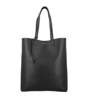 Saint Laurent Schwarze Lederhandtasche Bold Shopping Bag - - Bags - Herren - Schwarzk - ONE SIZE