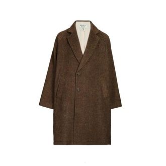 Merely Made Manteau large en laine m&eacute;lang&eacute;e