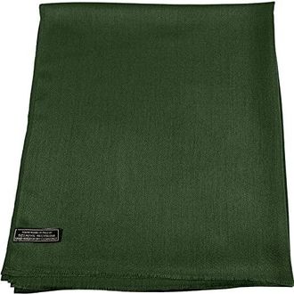 CJ Apparel Vert Foncé Echarpe Secondes en Châle Solide Couleur Unie Conception Wrap Étole Pashmina