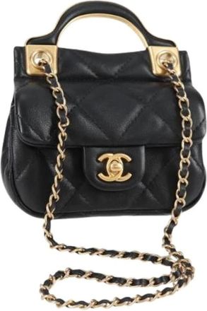 Chanel Pre-owned Cuir sacs-chanel - Femme - Pre-owned - Noir - Taille: ONE Size