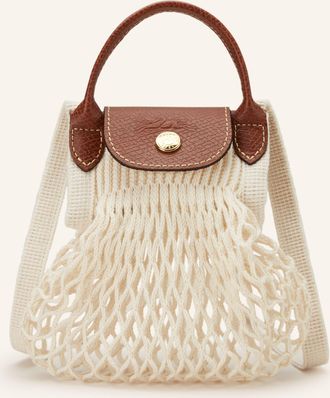 Longchamp Umhängetasche Le Pliage Filet Mini weiss
