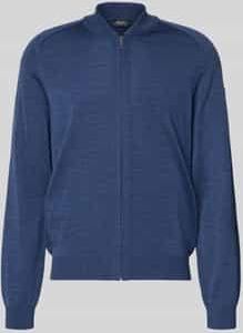 Maerz Strickjacke aus Schurwolle mit Rei&szlig;verschluss