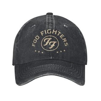 Generic Casquette Homme, Logo F-Foos F-Fighters Casquette de Baseball Sun Kpop Rock Casquettes Hip hop lav&eacute;es Logo r&eacute;tro ajust&eacute; f&eacute;minin Cadeau de Casquettes d