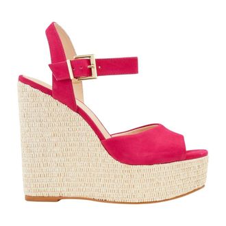 Cosmoparis Femme, Chaussures, Rouge, Taille: 38 EU Sandale compens&eacute;e