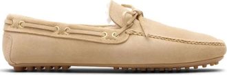 Car Shoe Loafer - Moccasin-Style Loafers With Decorative Bow - Gr. 7_5 - in Beige - f&uuml;r Damen