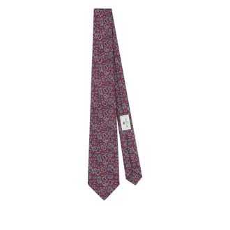 Etro Homme, Accessoires, Multicolore, Taille: ONE Size Cravate en Jacquard de Soie à Micro Motif Paisley