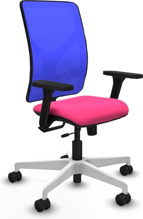 Piqueras y Crespo Stuhl f&uuml;r Telearbeit mit 3D-Armen, h&ouml;henverstellbare Lendenwirbelst&uuml;tze, ausgestattet mit Syncro/Traslack und Schneideschaum, mit Rollen von 65 mm, Ny