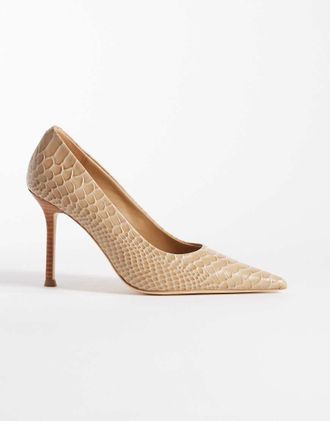 Tony Bianco Niki - Escarpins &agrave; talon - Fauve python-Brown