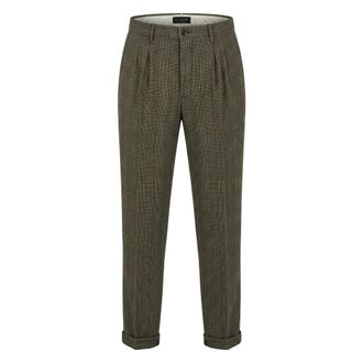 Slowear Slowear - Pantalon &agrave; pinces en m&eacute;lange de laine - Homme - Pantalons - Brun - Taille: W34