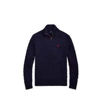 Polo Ralph Lauren Pull col zipp&eacute; en coton