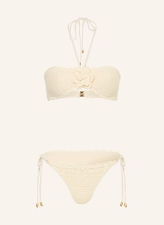 Zimmermann Bandeau-Bikini Awaken Crochet Flower weiss