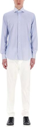 Barba Homme, Chemises, Bleu, Taille: M Striped Shirt
