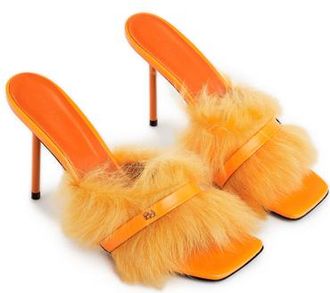 by FAR Mules à talon Kenny en cuir