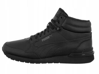 Puma ST Runner V4 MID (40289301) Herren-Sneaker, hoch geschnitten, schwarz, bequem, funktional, zum Schnüren, für Herbst/Winter, komfortabel, stylisch, für