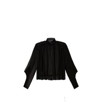 Isabel Marant Blouse Oeste en dentelle plumetis brod&eacute;e