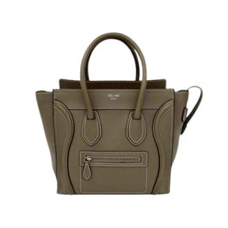 Celine Sac Boston Vintage Pre-owned - Femme - Pre-owned - Beige - Taille: ONE Size