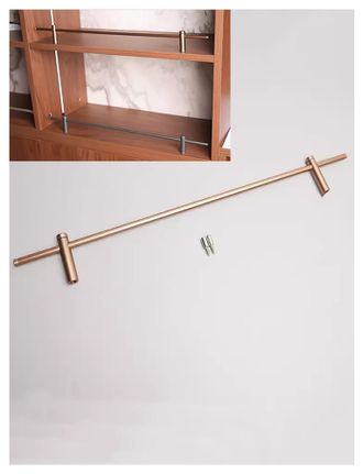 Generic Gondelregal-Vorderdrahtzaun-Leitschiene, stabile Regalschienen-Schutzstange mit Fallschutz, for Schuhregale/B&uuml;cherregale/Eingangsbereiche/Einzelhandel