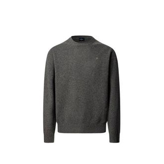 Hackett Pull droit &agrave; col rond en laine