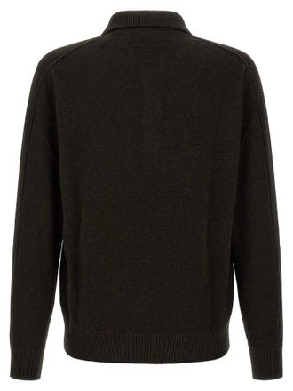 Ermenegildo Zegna Wool and Cashmere Polo Shirt - Brown