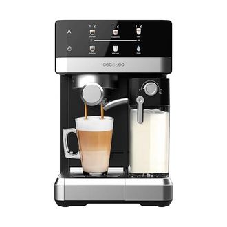 Cecotec Express-Kaffeemaschine, halbautomatisch, mit Power-Espresso-Milchtank, 20 Touch & Cream, 1350 W, Thermoblock-System, 20 Bar Druck, Aufsch&auml;umd&uuml;se, Tank