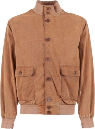 Aspesi Homme, Vestes, Brun, Taille: XL Flocked Chambray Jacket