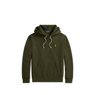 Polo Ralph Lauren Sweat droit &agrave; capuche en coton m&eacute;lang&eacute;