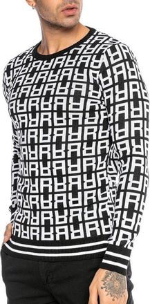 Red Bridge Strickpullover mit Rundhalsausschnitt und Allover-Muster Allover-Muster