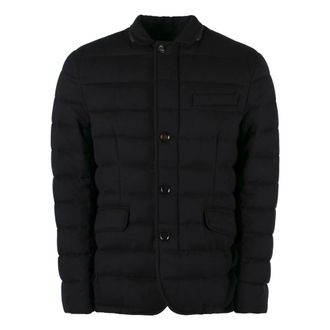 Moorer Homme, Vestes, Bleu, Taille: L Blazer en Cachemire &agrave; Deux Boutons avec Duvet dOie