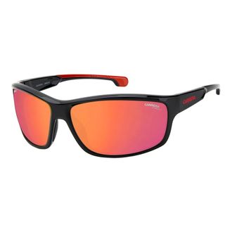 Carrera Homme, Accessoires, Noir, Taille: 68 MM Lunettes de soleil noires/rouges oranges