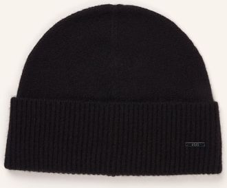 HUGO BOSS Cashmere-M&uuml;tze Honesto schwarz