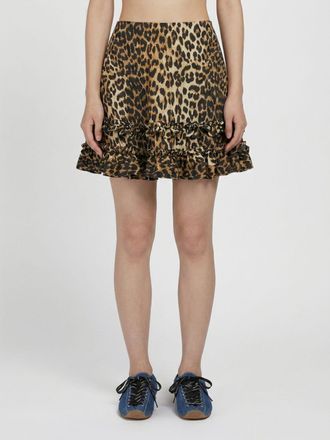 Ganni Jupe GANNI Femme couleur Marron