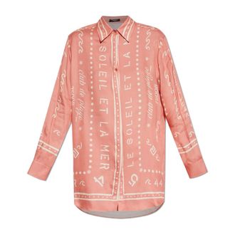 Balmain Bedrucktes Hemd - - Blouses & Shirts - Damen - Rosa - M