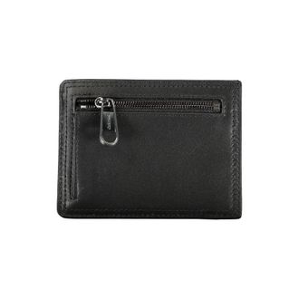 Calvin Klein Logo-Monogram Leather Card Case - Black