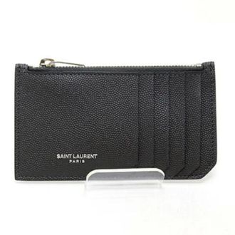 Saint Laurent Pre-owned Cuir petite-maroquinerie - Femme - Pre-owned - Gris - Taille: ONE Size