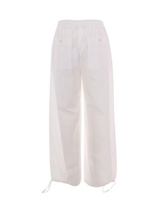 Max Mara Womens Trousers Balloon Ivory Linen