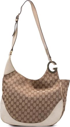 Gucci Hobo Bags - GG Canvas Charlotte Crossbody - Gr. unisize - in Braun - für Damen