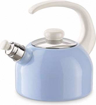 Riess Flötenkessel - Wasserkessel - Emaille - pastellgrün - Höhe 22 cm - 2 Liter