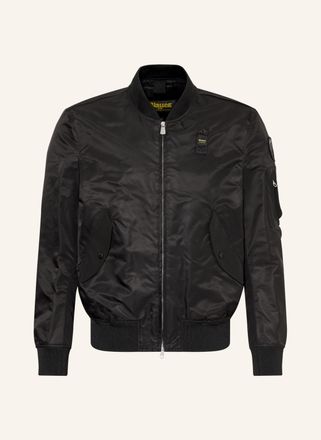 Blauer Blouson Rocky schwarz