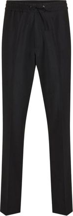 Iceberg Homme, Pantalons, Noir, Taille: XL Pantalon en Tissu Laine Fraîche avec Taille Élastique