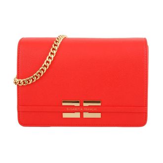 Elisabetta Franchi Femme, Sacs, Rouge, Taille: ONE Size Chain Detail Shoulder Bag