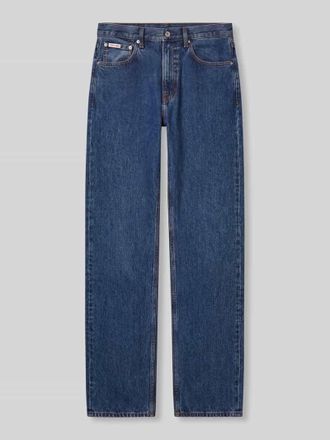 Calvin Klein Jeans Straight Fit Jeans aus reiner Baumwolle im 5-Pocket-Design