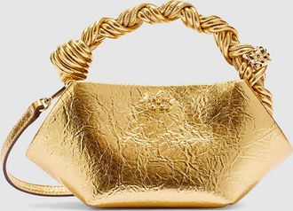 Ganni Sac Mini Bou Crushed Gold