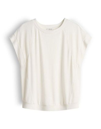 OPUS Kurzarmshirt Jerseyshirt aus ECOVERO Viskosemix Weiche Oberfl&auml;che, Pull-on, breiter Saum