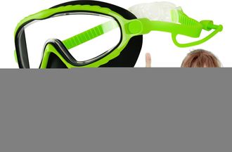 Generic Kinder Schwimmbrille Mit Nasenschutz - Schwimmbrille Mit Weitsicht | Anti-Beschlagen Und Auslaufsicher Wasserdicht Tauchen Und Pool Schnorchelausr&uuml;stu