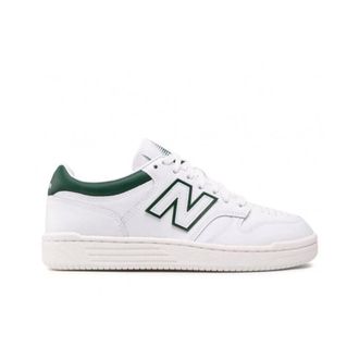 New Balance Homme, Chaussures, Blanc, Taille: 44 EU Homme D&eacute;tail Vert Baskets Blanches