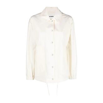Jil Sander Logo Jacket - - Jackets - Damen - Beige - M