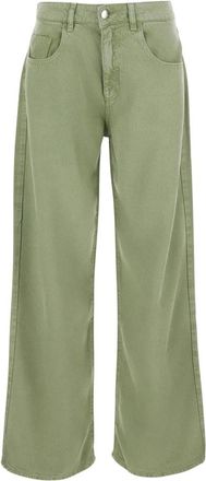 Icon Denim Los Angeles Femme, Jeans, Vert, Taille: W25 Bea Wide Jeans
