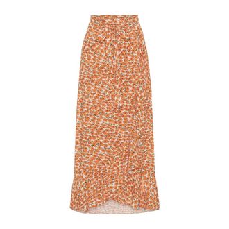 Americandreams Americandreams, Femme, Jupes, Orange, Taille: 38 FR Milly Wrap Skirt Long