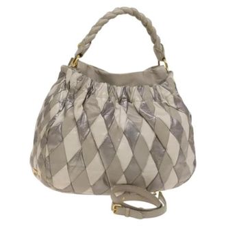 Miu Miu Pre-owned Leder Handtaschen - - Pre-owned - Damen - Grau - ONE SIZE