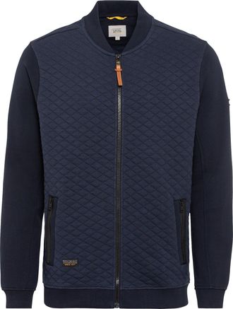Camel Active Herren Sweatjacke mit College Kragen Dunkelblau Menswear-M